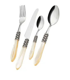 BUGATTI Optical Stainless Steel 24-piece Cutlery Set - Silver