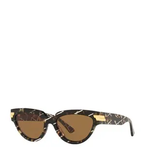 Bottega Veneta Round Frame Sunglasses