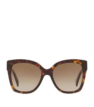 Gucci Rectangular Tortoiseshell Sunglasses