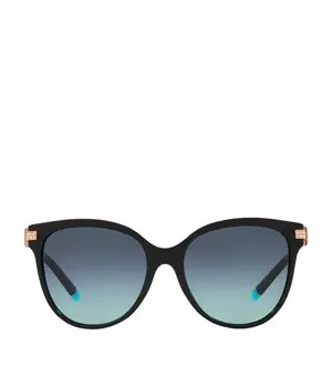 Tiffany & Co. Crystal-embellished Pillow Sunglasses - Black