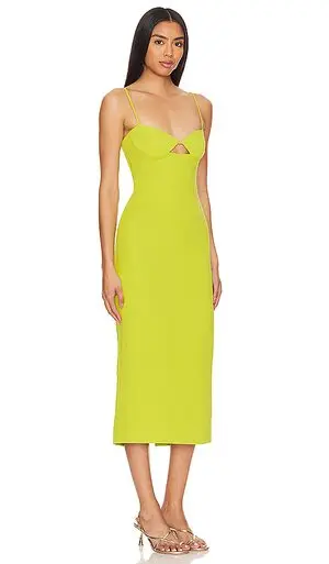 Bardot Vienna Midi Dress - Lime