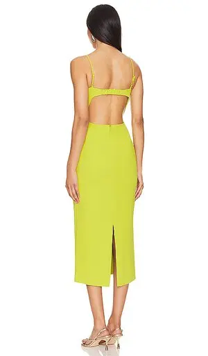 Bardot Vienna Midi Dress - Lime