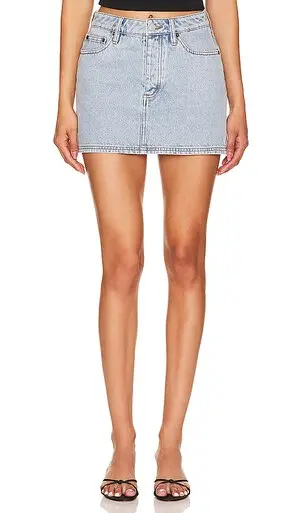 Still Here Holly Denim Mini Skirt