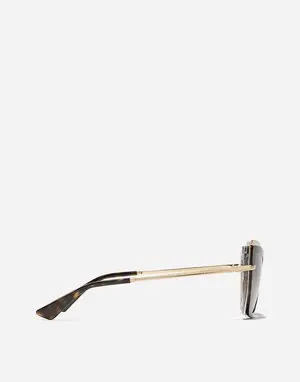 Dolce & Gabbana Metal Print Sunglasses