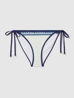 REISS Tina Contrast Trim Bikini Bottoms