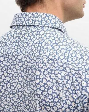 Rodd & Gunn Apos;s Bolton Street Floral-print Short-sleeve Shirt - True Navy