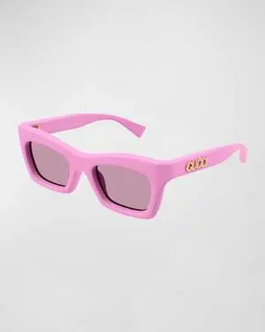Gucci Gucci Logo Cat-Eye Sunglasses Pink