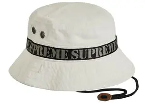 Supreme Stencil Webbing Boonie White