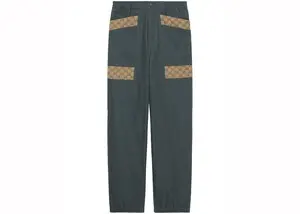 Gucci Paneled Monogram Jeans