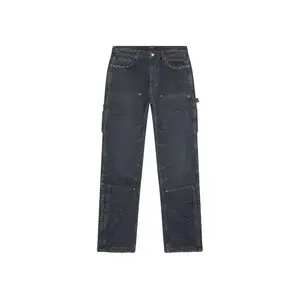 Amiri Jacquard Carpenter Straight Fit Jeans - Black