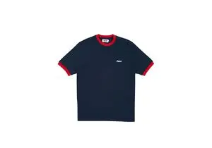 PALACE Heavy Ringer T-shirt Navy Blue/red