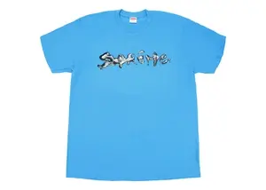 Supreme Liquid Tee Shirt Bright Blue