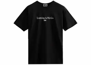 Kith Learning As We Go Tee Shirt - Black
