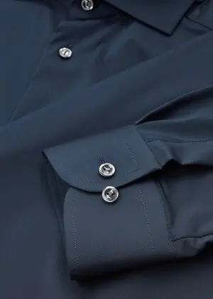 Eton Stretch-jersey Shirt - Navy