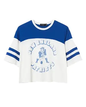 Junk Food Clothing Nfl New England Patriots Hail Mary Tee - Sugar/liberty