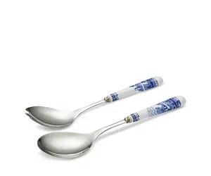 SPODE Blue Italian Salad Servers