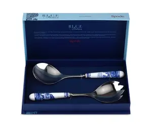 SPODE Blue Italian Salad Servers