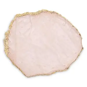 ANNA NEW YORK Kiva Gemstone Platter - Pink