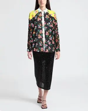 MSGM Floral-print Crepe Shirt