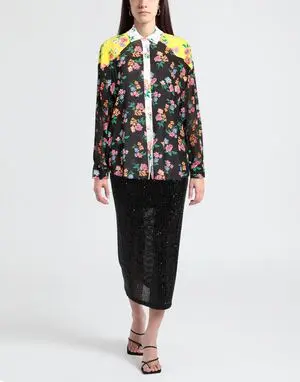 MSGM Floral-print Crepe Shirt
