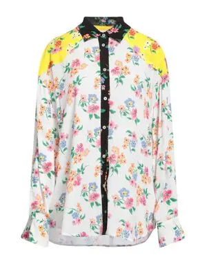 MSGM Floral-print Crepe Shirt - White