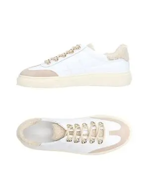 Hogan Leather Sneakers - Beige