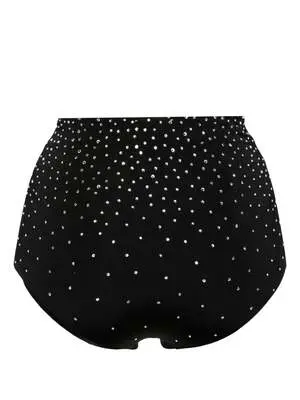 FORTE_FORTE Crystal-embellished High-waisted Bikini Bottoms