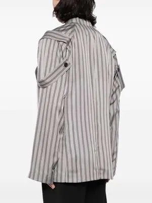 Yohji Yamamoto Epaulette-detail Pinstripe Blazer