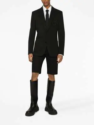 Dolce & Gabbana Logo Patch Bermuda Shorts