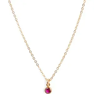 SET & STONES Birthstone Pendant Necklace - Gold/january