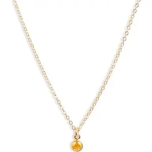 SET & STONES Birthstone Pendant Necklace - Gold/november