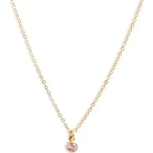 SET & STONES Birthstone Pendant Necklace - Gold/october