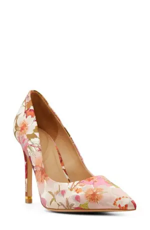 Ted Baker London Cara Icon Pointed Toe Pump - Bright Multi White Pink