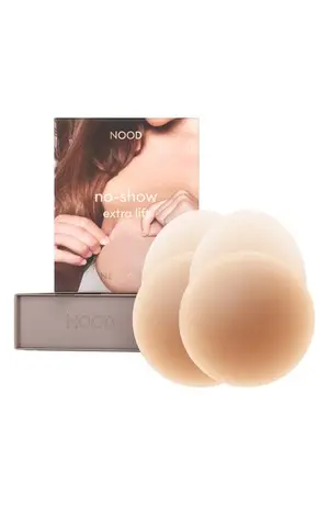 NOOD No-show Extra Lift Reusable Nipple Covers - No.5 Soft Tan