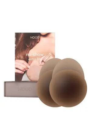 NOOD No-show Extra Lift Reusable Nipple Covers - No.9 Coffee