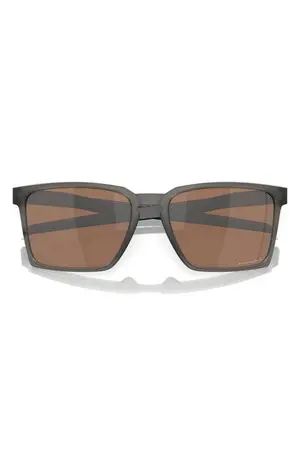 Oakley Exchange Sun 56mm Polarized Rectangular Sunglasses - Smoke