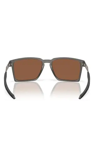 Oakley Exchange Sun 56mm Polarized Rectangular Sunglasses - Smoke