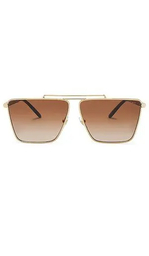 Versace Square Sunglasses Gold