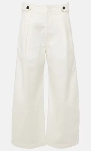 Citizens Of Humanity Payton High-rise Twill Wide-leg Pants Off White
