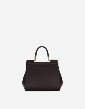 Dolce & Gabbana Small Sicily Handbag In Dauphine Calfskin - Purple
