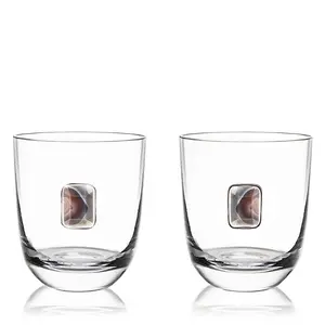 ANNA NEW YORK Elevo Double Old-fashioned Glasses, Set Of 2 - Clear