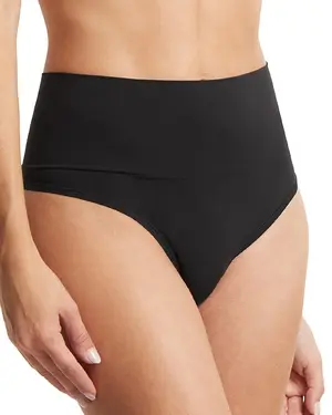 Hanky Panky Body Mid Rise Thong - Black