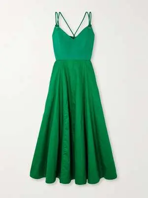 zara poplin dress green Muslin Cotton Bathrobe - Jade Green main image 0