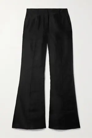 Gabriela Hearst Rhein Silk-organza Flared Pants