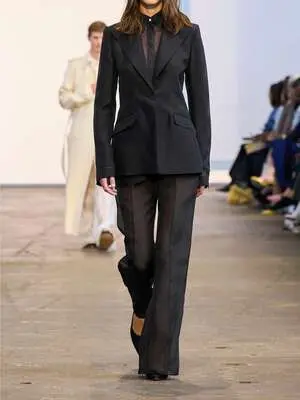 Gabriela Hearst Rhein Silk-organza Flared Pants