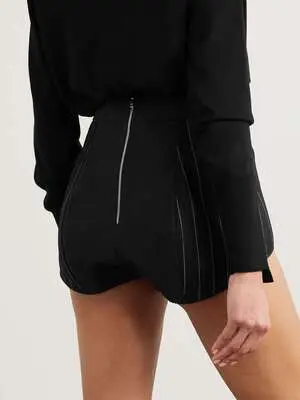 Dolce & Gabbana Pinstriped Wool-blend Twill Shorts