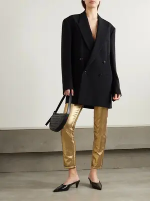 Ralph Lauren Metallic Coated Skinny Jeans