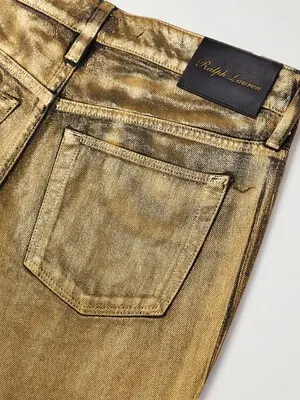 Ralph Lauren Metallic Coated Skinny Jeans