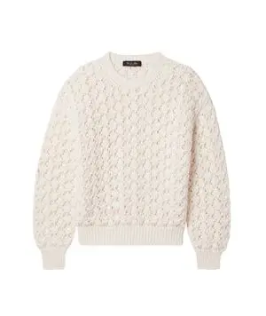 Loro Piana Nikko Open-knit Cotton And Silk-blend Sweater