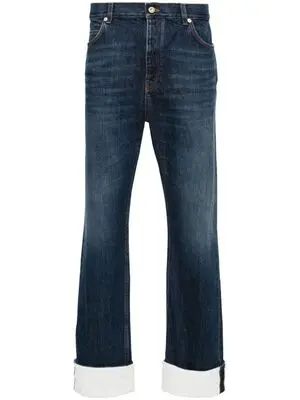 Loewe Fisherman Mid-rise Straight-leg Jeans - Blue